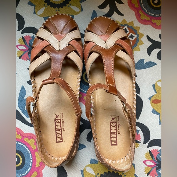 PIKOLINOS | Shoes | Pikolimos Size 39 Womens Neutral Leather Closed Toe ...